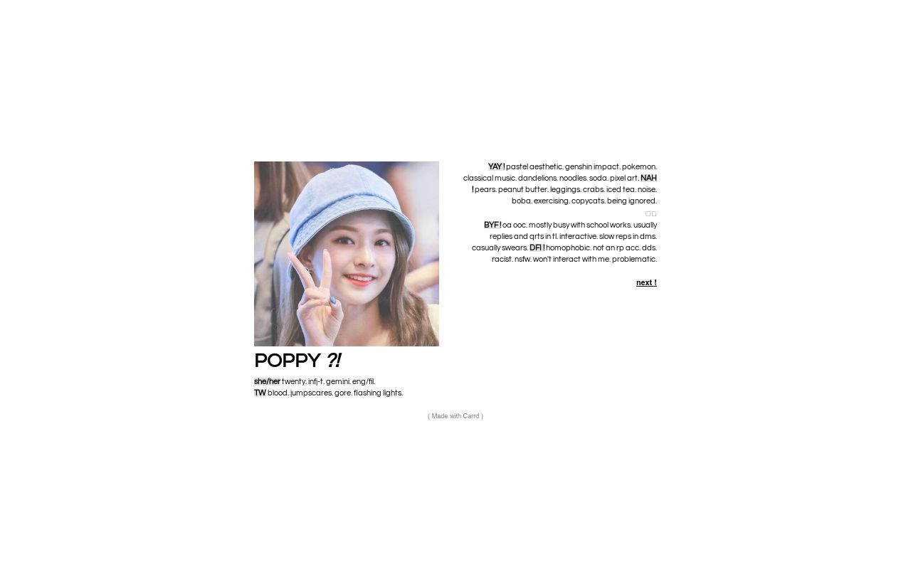 welcome to poppyroni's world